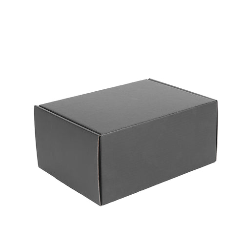 Premium Full Black Tuck Mailing Box 220 x 160 x 100mm B304 | eBPak