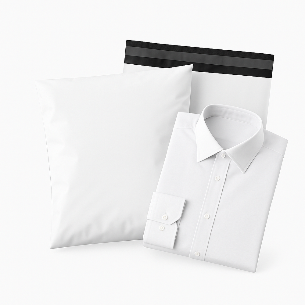 Durable White Poly Mailers