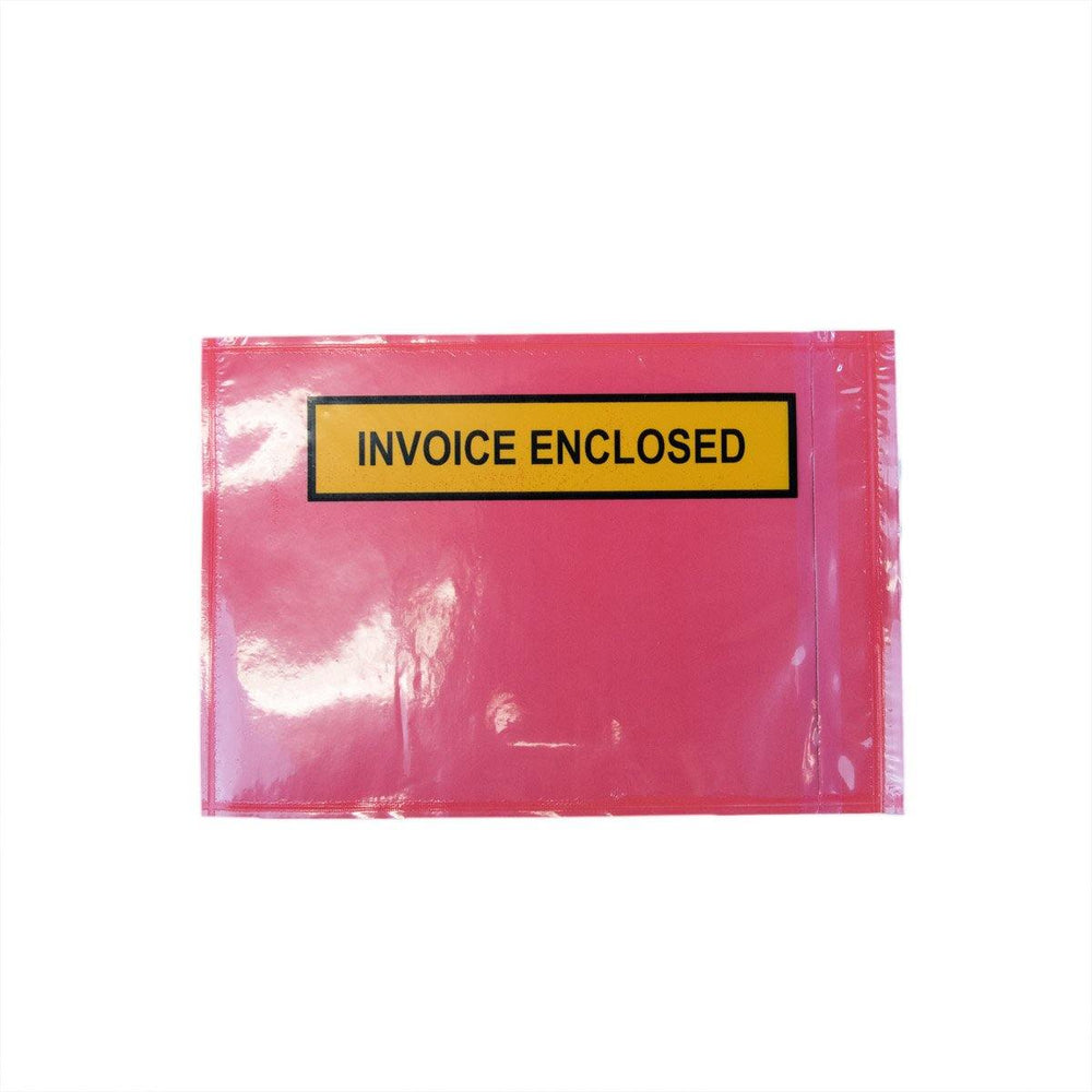 Red Invoice Enclosed Envelope 115 x 165mm